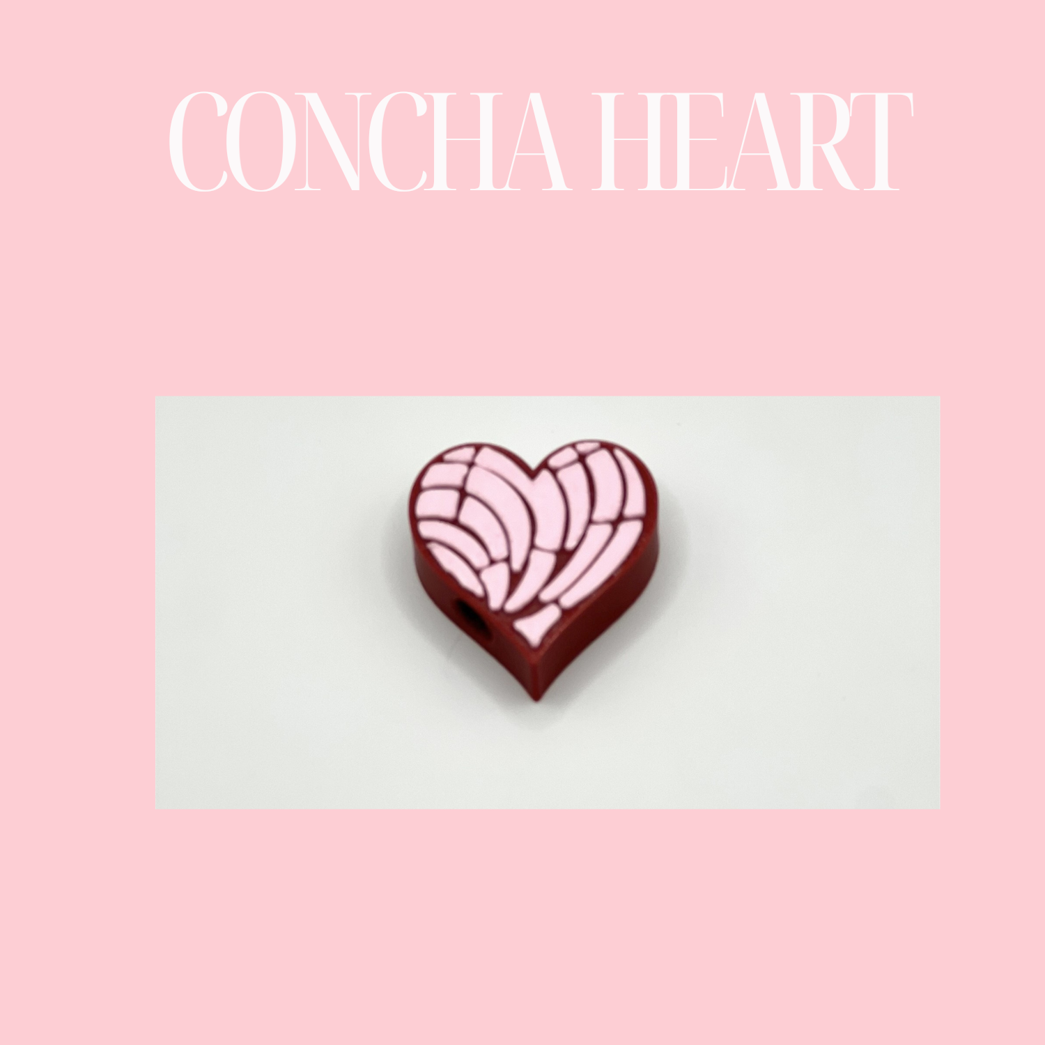 3D HEART CONCHA STRAW TOPPER - STANDARD SIZE – Bellisima Creations