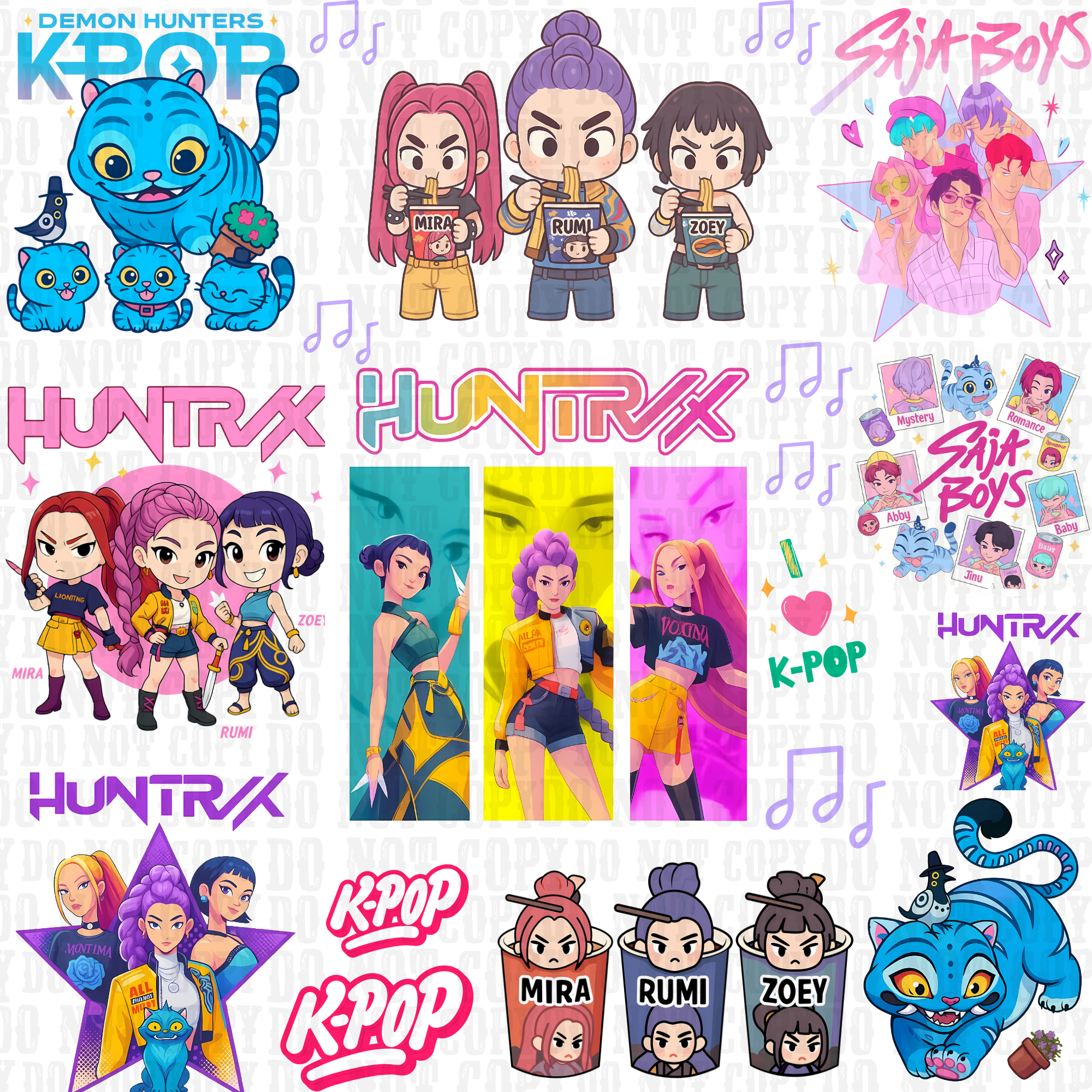 KPOP UV DTF ELEMENT SHEET -SHOP EXCLUSIVE – Bellisima Creations