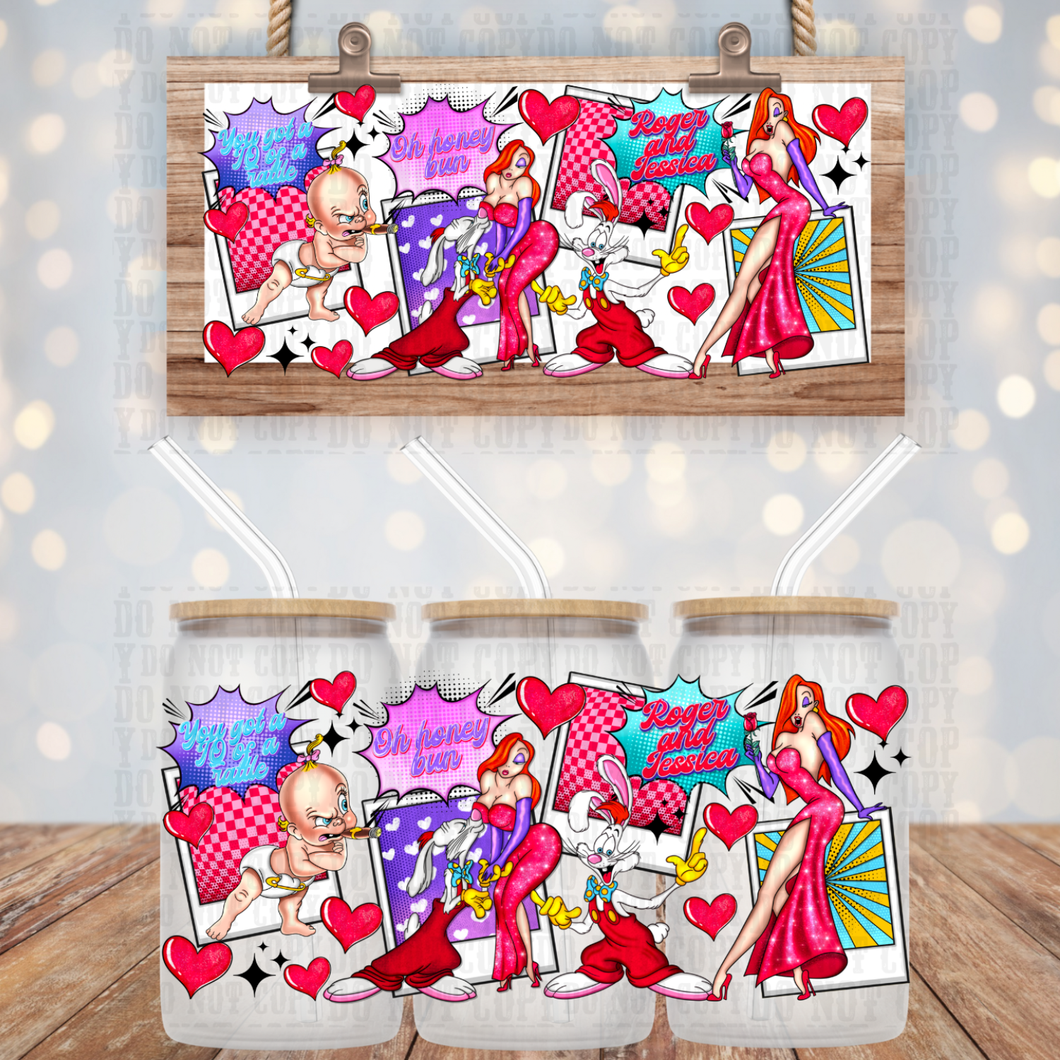 JESSICA RABBIT UV DTF CUP WRAP (Copy) – Bellisima Creations